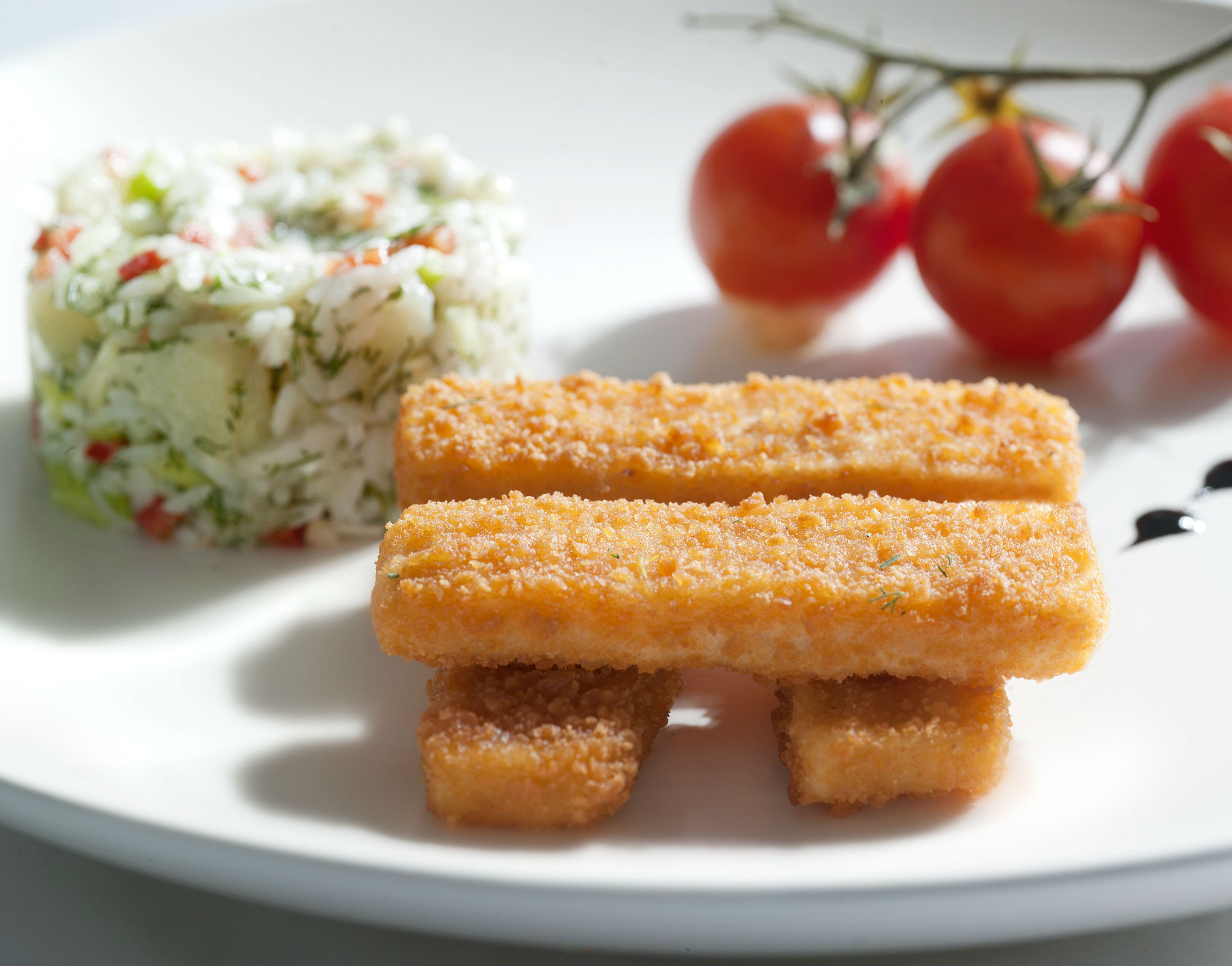 Πατατοσαλάτα με ψάρι σε Fish sticks | Lovefish